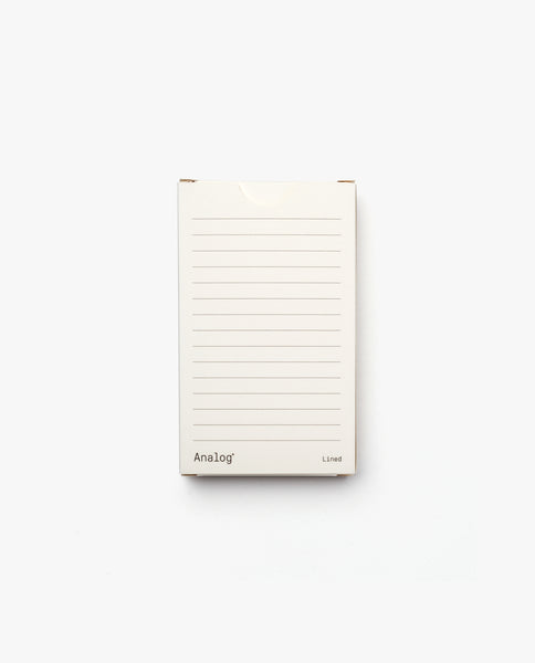 Analog - Lined Cards (1-Pack) – Ugmonk