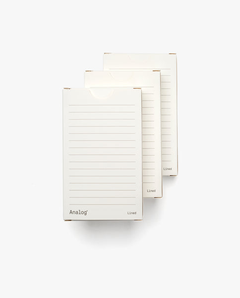 Analog - Lined Cards (3-Pack) – Ugmonk
